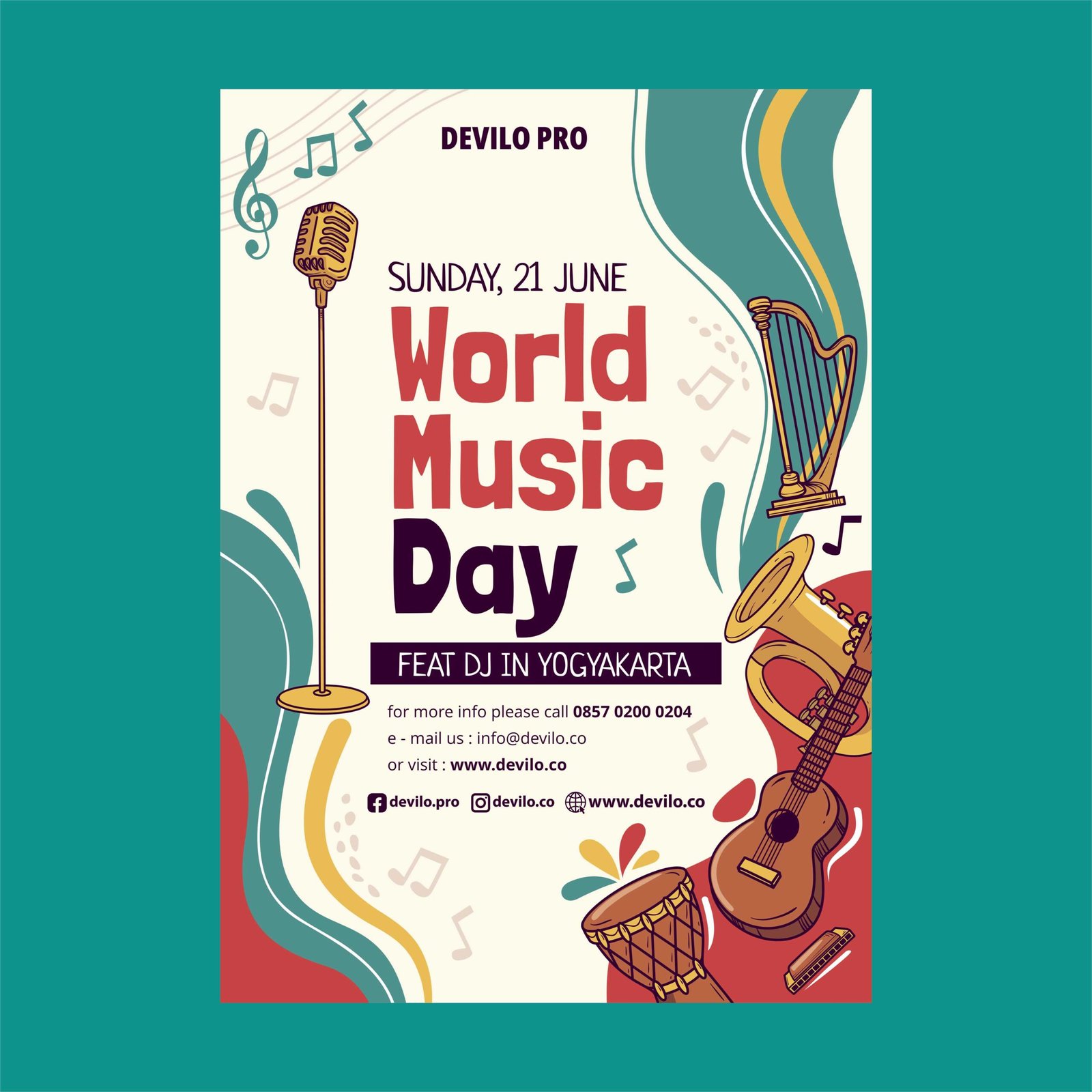 Jasa Desain Poster Kreatif Jogja - Devilo Pro